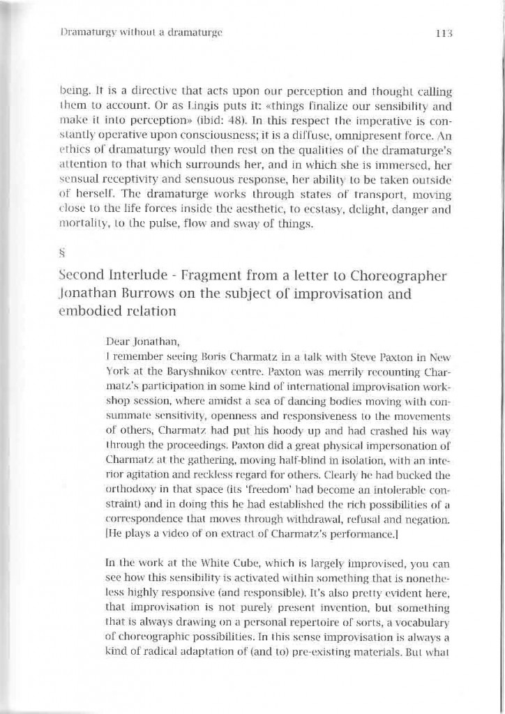 Dramaturgy Without a Dramaturge – Adrian Heathfield